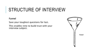 How to conduct an interview | PPTX