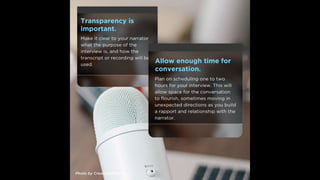 How to Conduct an Oral History Interview | PPTX