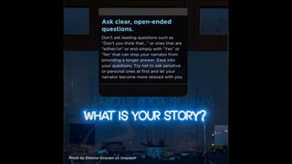 How to Conduct an Oral History Interview | PPTX