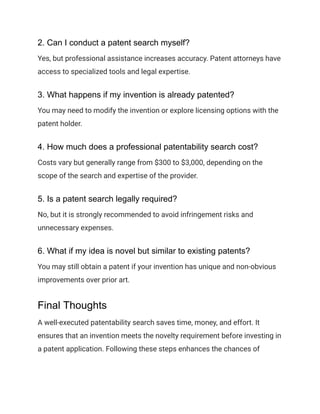 How to Conduct a Patentability Search: A Step-by-Step Guide ...