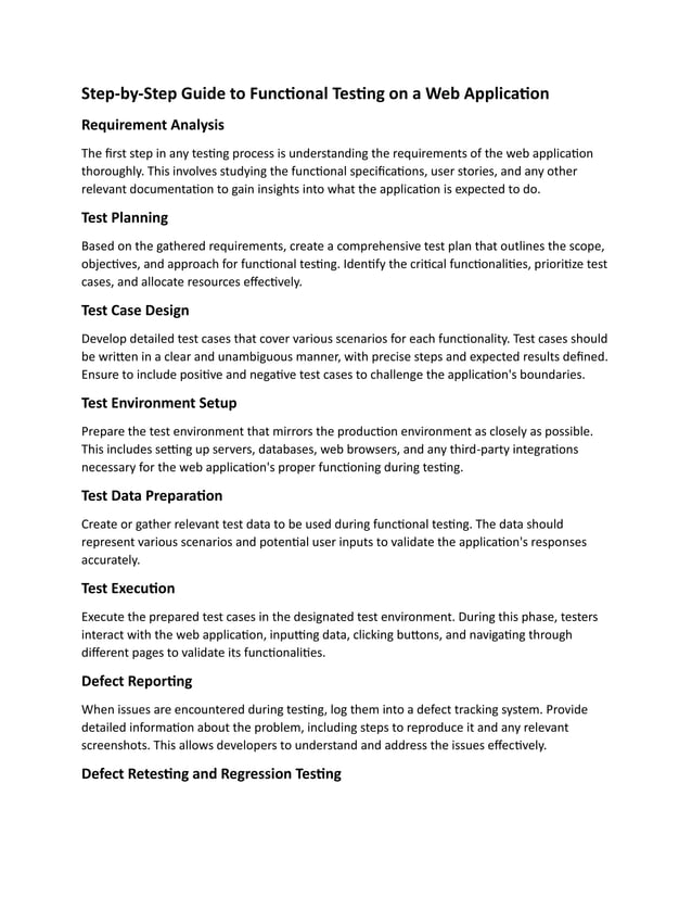 How to Conduct Effective Functional Testing on a Web Application.pdf