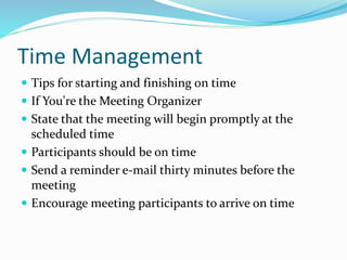 How to conduct effective meeting | PPTX