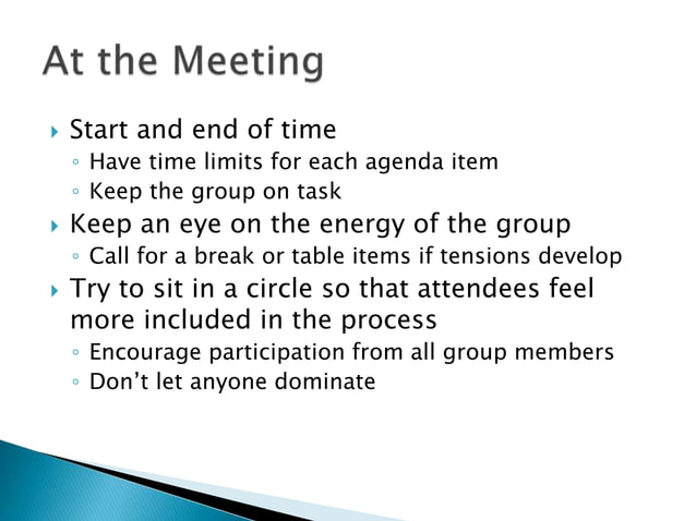 How to conduct effective meetings | PPTX