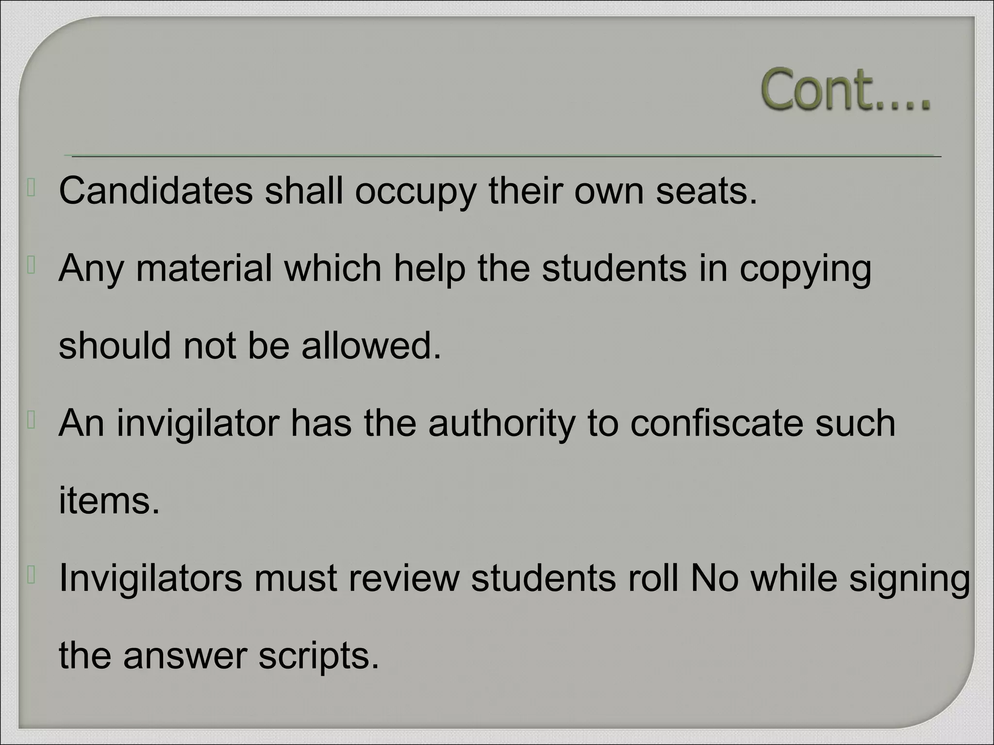 How to conduct exam | PPT