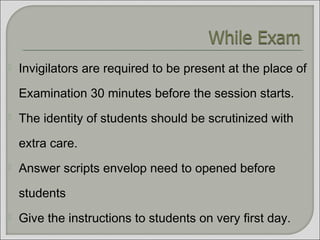 How to conduct exam | PPT