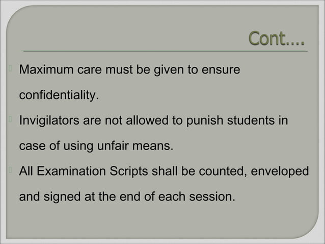 How to conduct exam | PPT