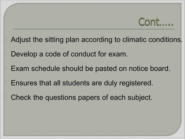 How to conduct exam | PPT