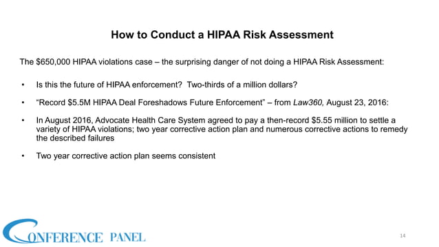 HIPAA Compliance Made Easy: Conducting a Risk Assessment | PDF