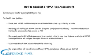 HIPAA Compliance Made Easy: Conducting a Risk Assessment | PDF