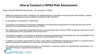 HIPAA Compliance Made Easy: Conducting a Risk Assessment | PDF