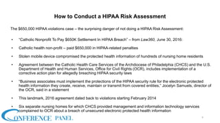 HIPAA Compliance Made Easy: Conducting a Risk Assessment | PDF
