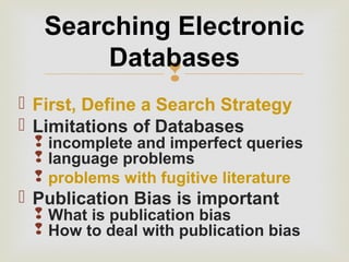 How to conduct meta analysis | PPT
