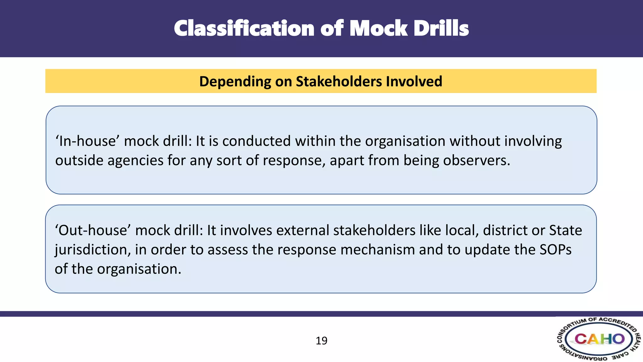Mock Drills in Hospitals- How to conduct mock drills? | PPTX