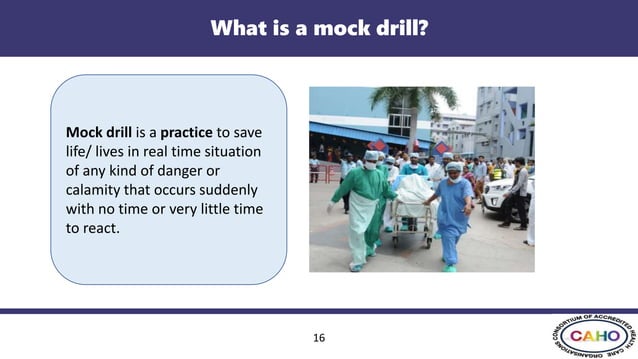 Mock Drills in Hospitals- How to conduct mock drills? | PPTX | First ...