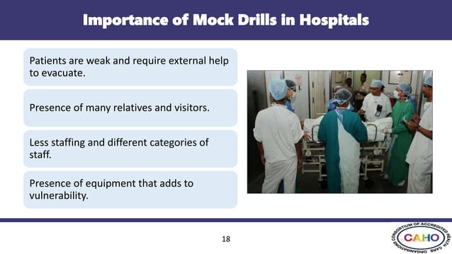 Mock Drills in Hospitals- How to conduct mock drills? | PPTX | First ...