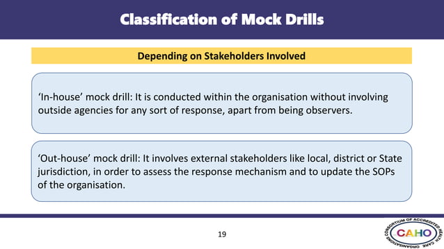 Mock Drills in Hospitals- How to conduct mock drills? | PPTX | First ...