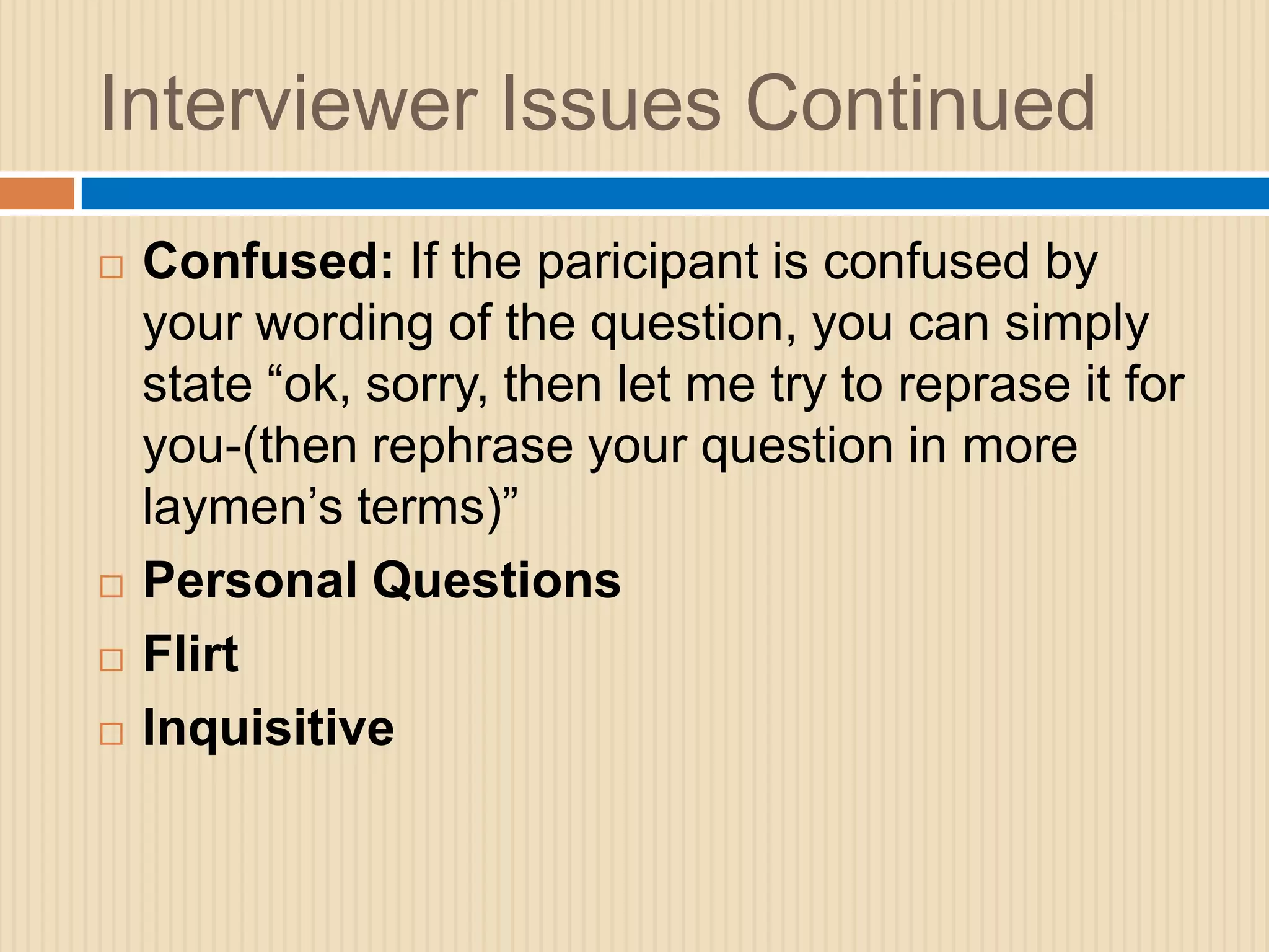 How to conduct qualitative interviews | PPTX