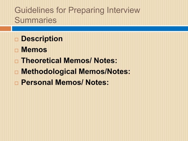 How to conduct qualitative interviews | PPT