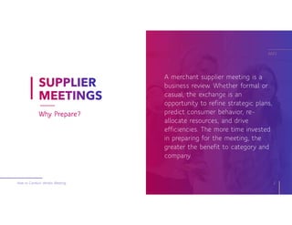 How to Conduct Supplier Meeting | PDF
