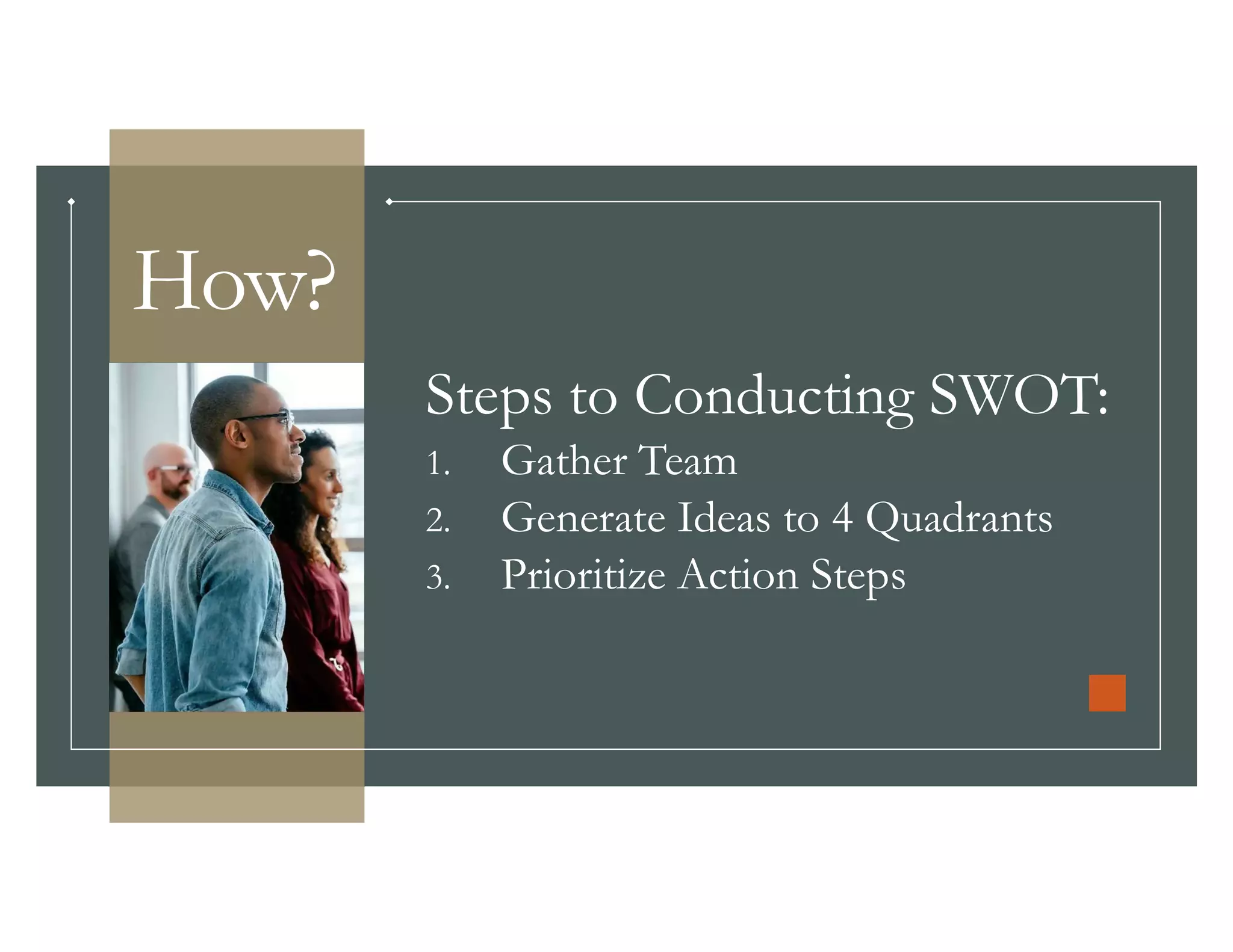 How to conduct a SWOT Analysis | PPT