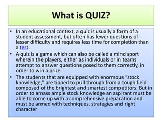 How to conduct Technical Knowledge QUIZ.pptx