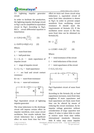 How to conduct the lightning impulse withstand test on 550kv GIS? | PDF