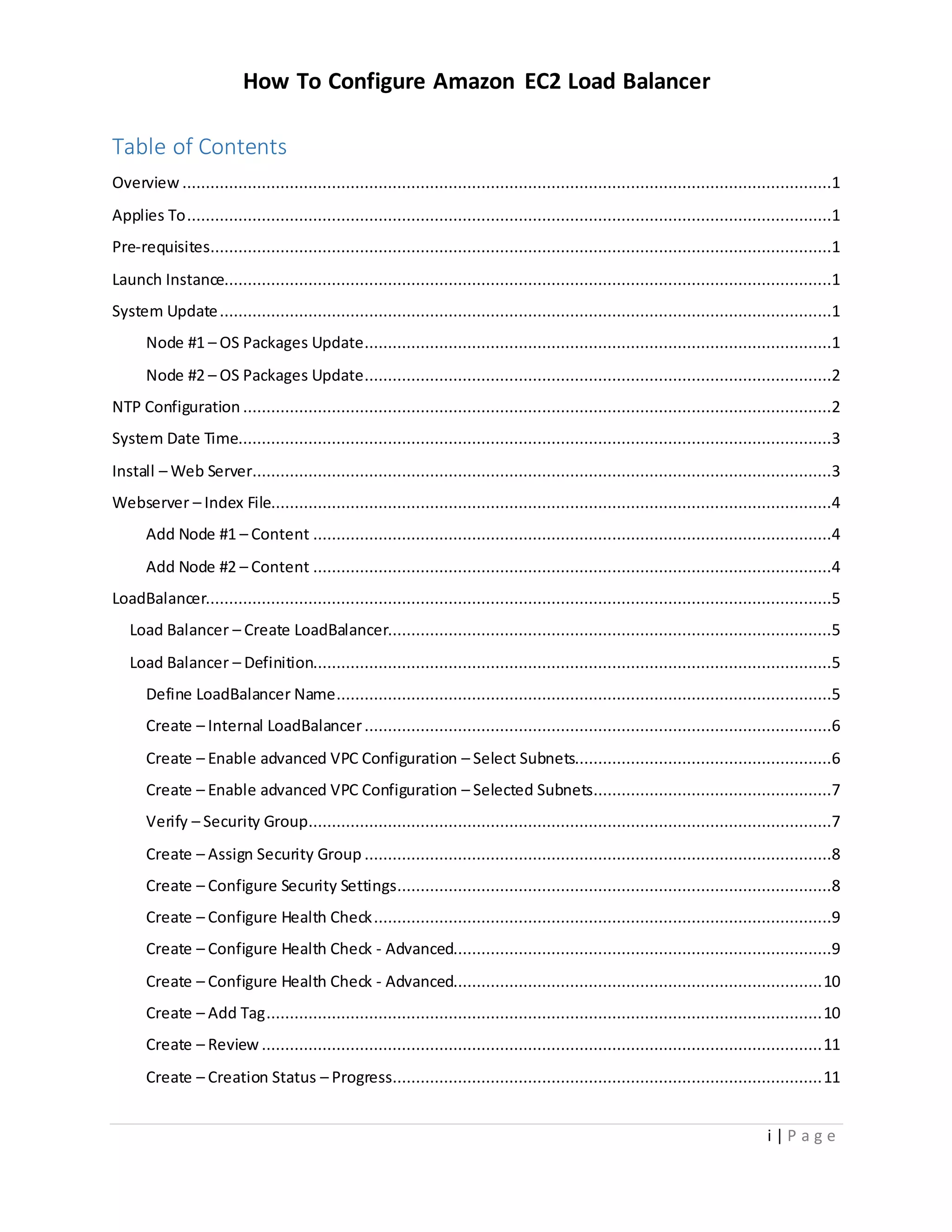 How to configure amazon ec2 load balancer | PDF How to configure amazon ec2 load balancer | PDF