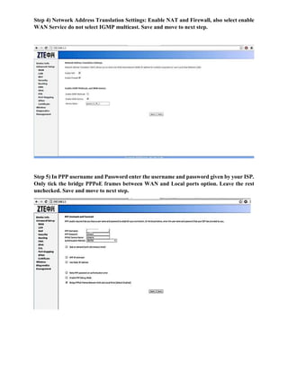 How to configure a ZTE Router with easy steps. | PDF