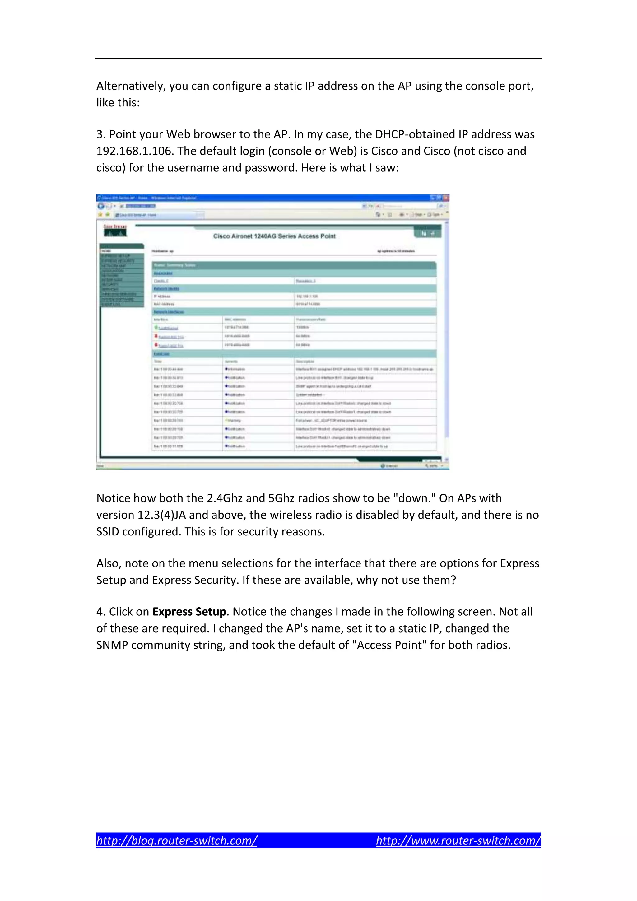 How to configure cisco 1242 wireless ap | DOCX