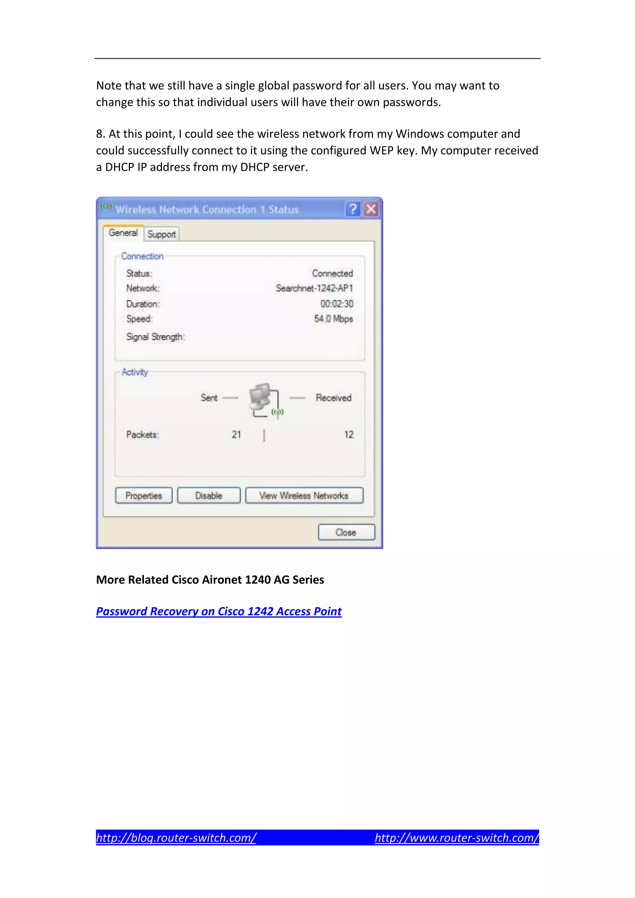 How to configure cisco 1242 wireless ap | DOCX