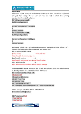 How to configure cisco 6500 vss | DOCX