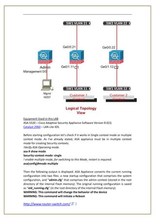 How to configure cisco asa virtual firewall | DOCX