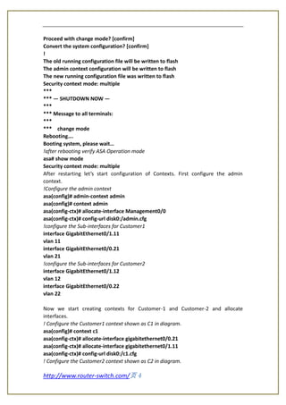 How to configure cisco asa virtual firewall | DOCX