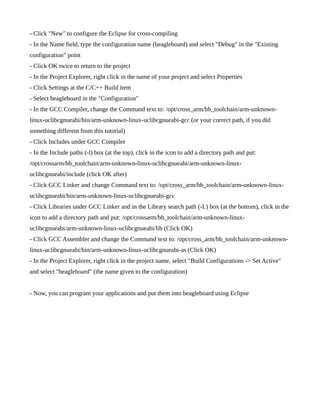 How to configure an environment to cross-compile applications for beagleboard-xM | PDF