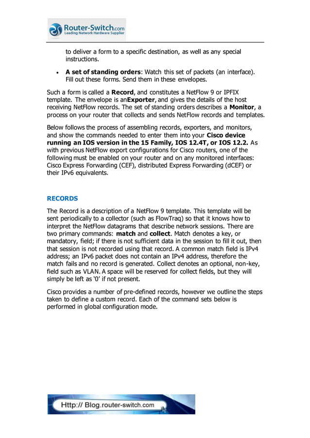 How To Configure Flexible Netflow Export On Cisco Routers Pdf