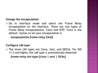 How to configure frame realy | PPT