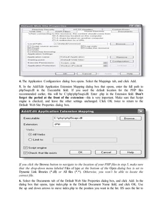 How to configure PHP with IIS or Apache on Windows | DOCX