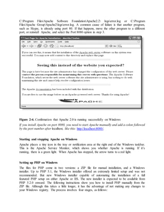 How to configure PHP with IIS or Apache on Windows | PDF