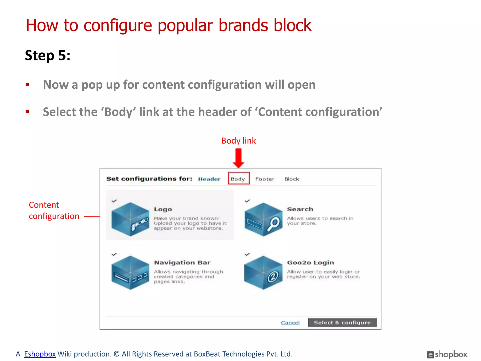 How to configure popular brands block | PPT