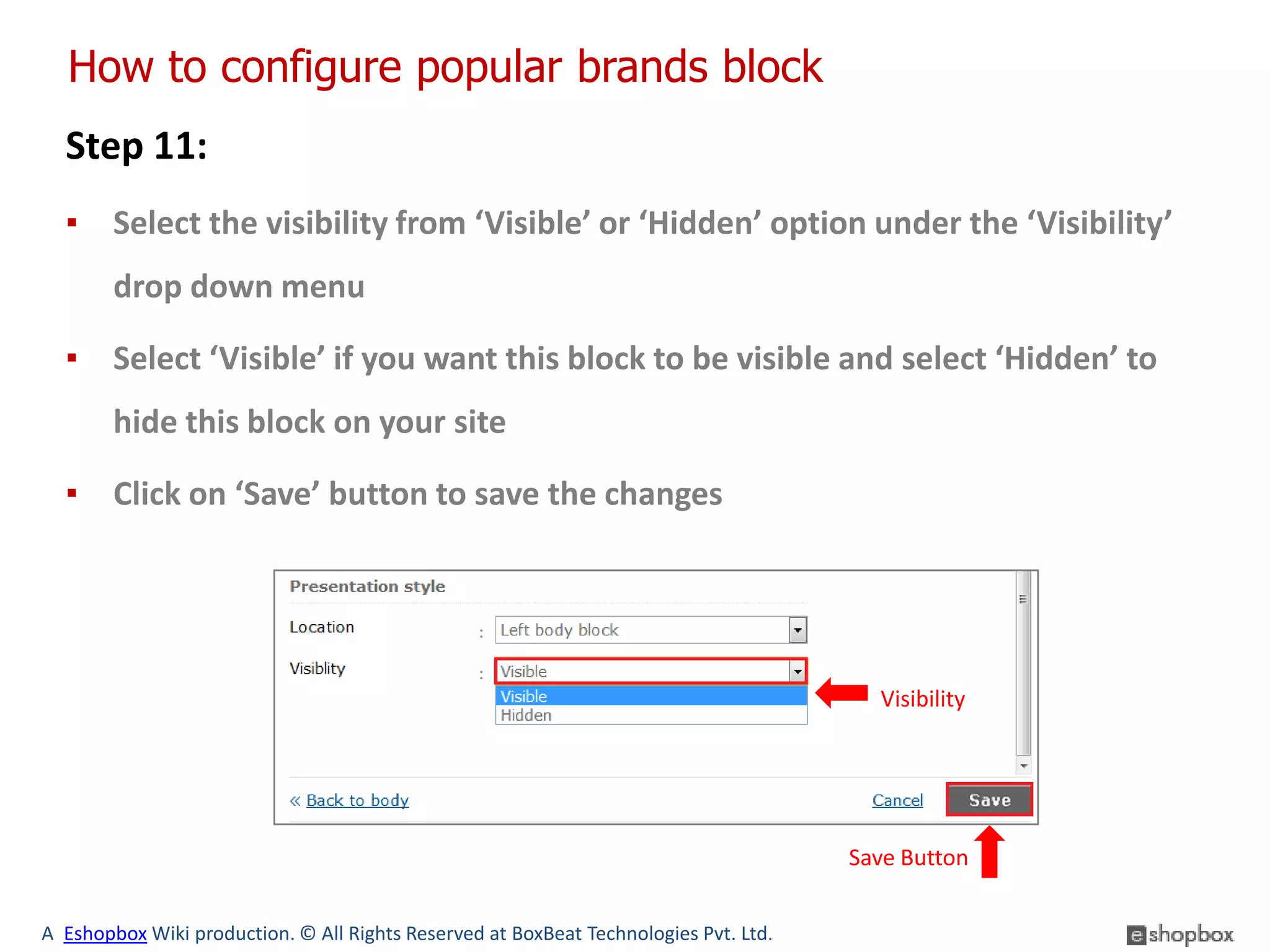 How to configure popular brands block | PPT