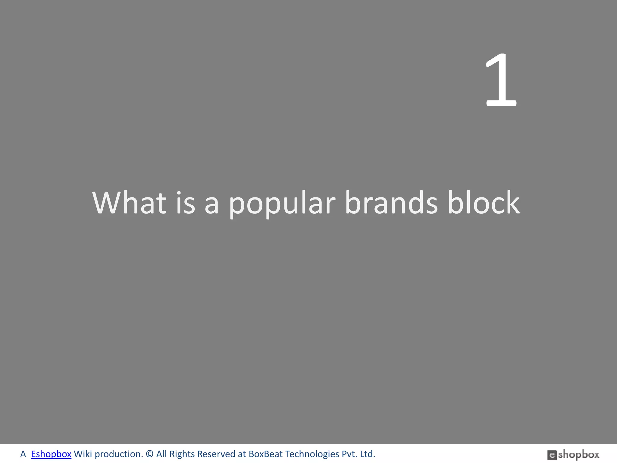 How to configure popular brands block | PPT