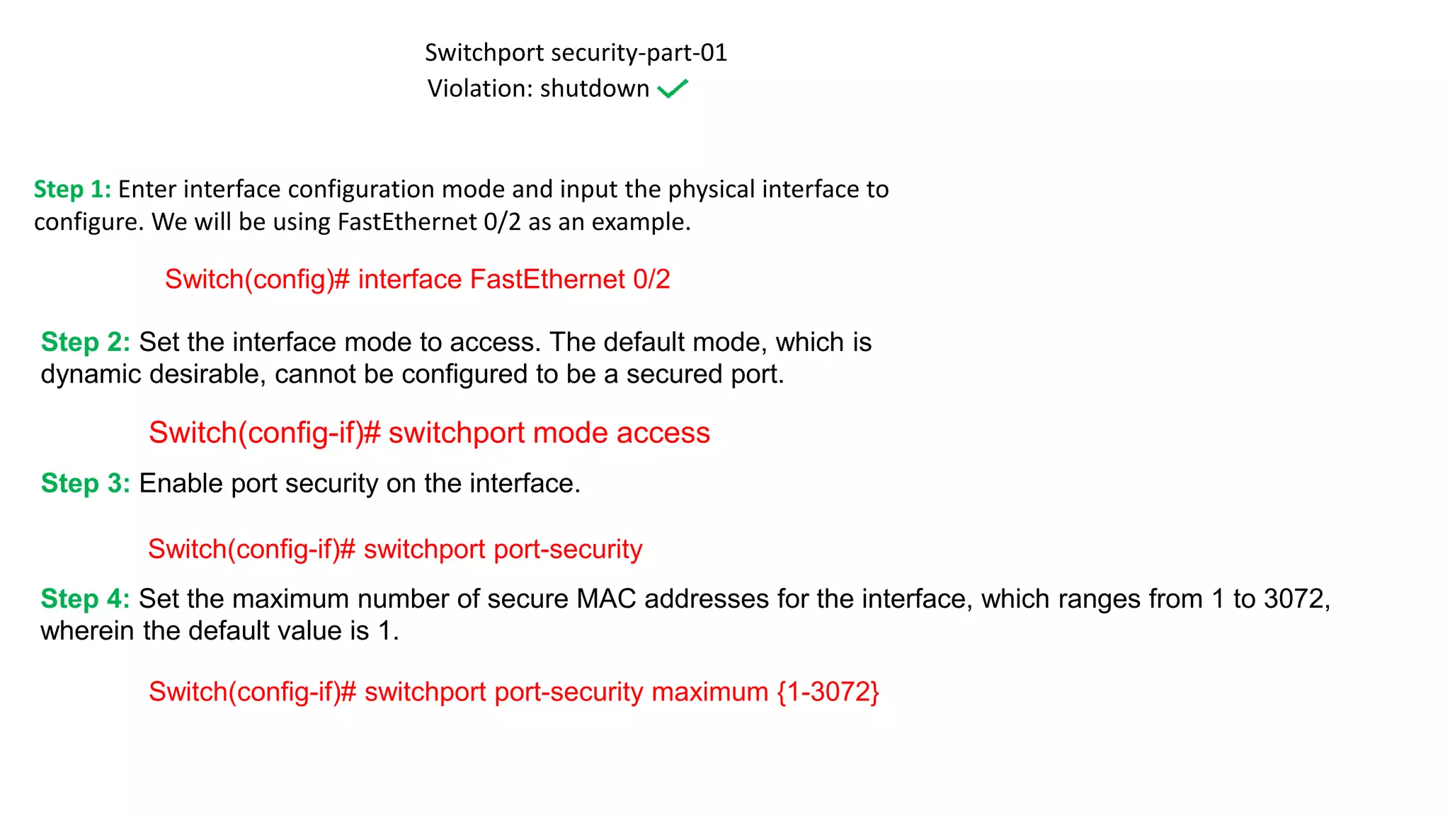 How To Configure Port Security On Cisco Switch For Enhanced Network