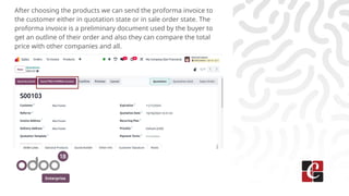 How to Configure Proforma Invoice in Odoo 18 Sales | PPTX