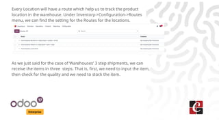 How to Configure Push & Pull Rule in Odoo 17 Inventory | PPTX