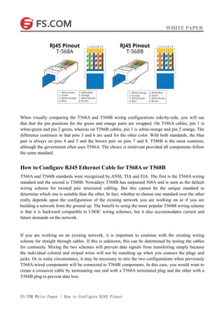 How to configure rj45 pinout | PDF