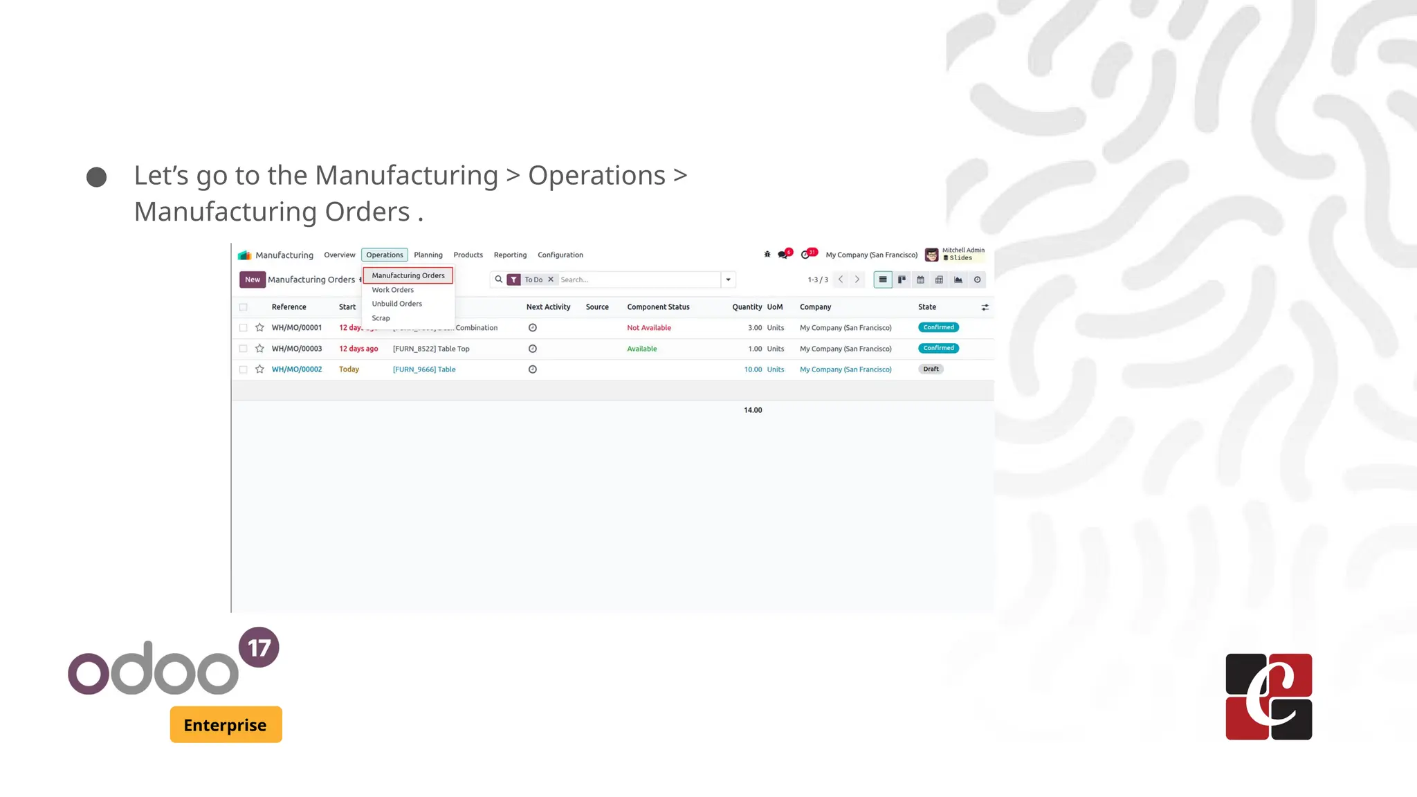 How to Configure Split & Merge Manufacturing Orders in Odoo 17 Manufacturing | PPT