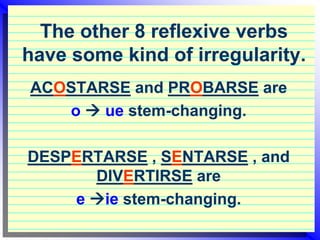 How to conjugate reflexive verbs | PPTX
