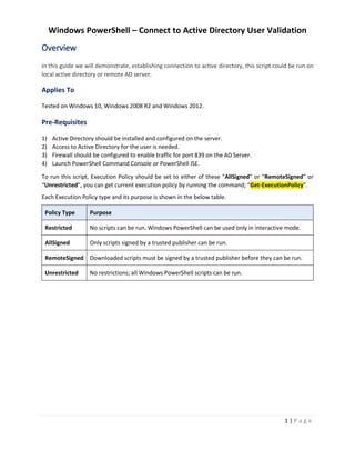 How To Connect to Active Directory User Validation | PDF | Operating Systems | Computer Software ...