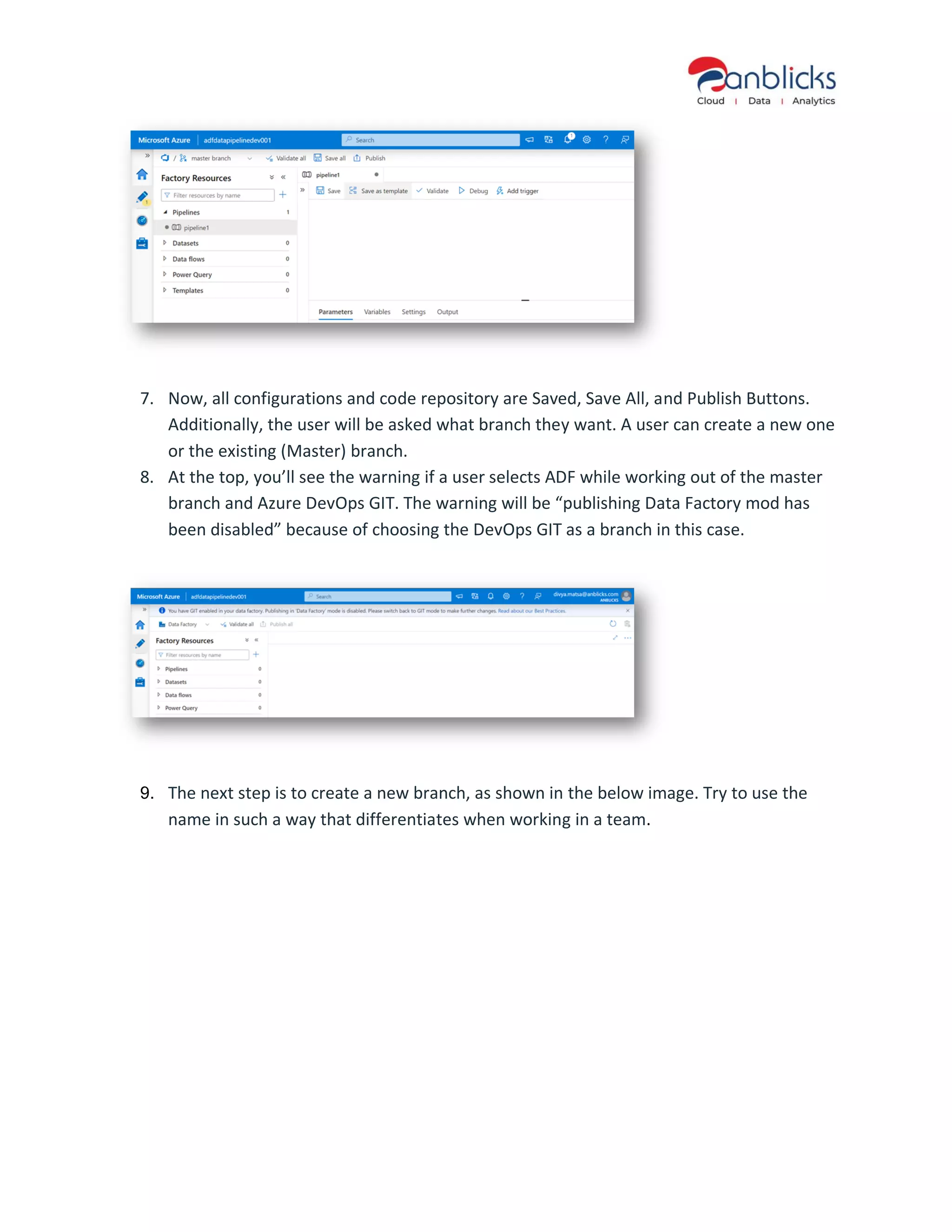 Connect Azure Data Factory (ADF) With Azure DevOps | PDF