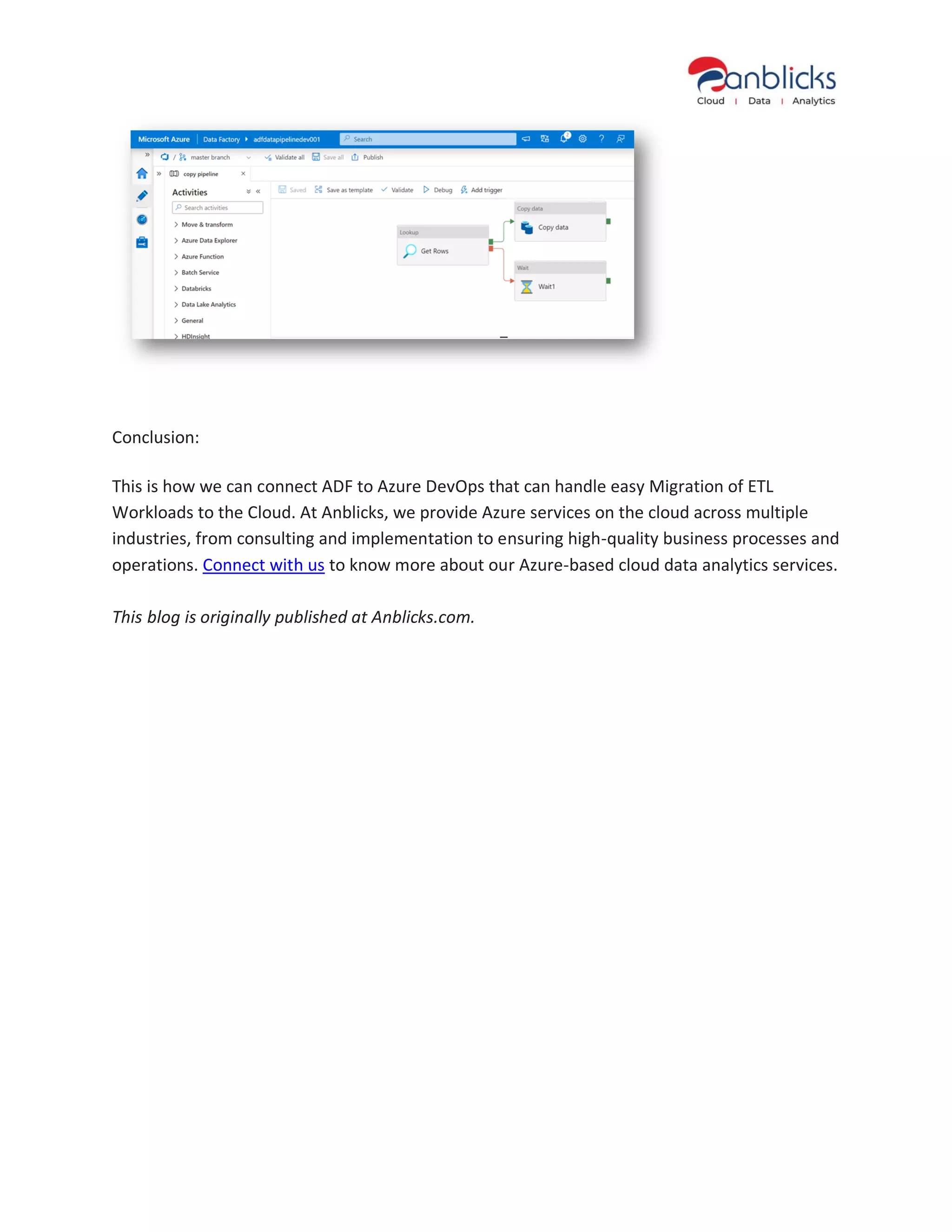 Connect Azure Data Factory (ADF) With Azure DevOps | PDF
